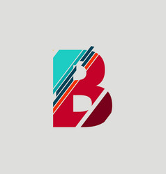 Ab initials letter logo Royalty Free Vector Image