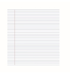 Notebook paper Royalty Free Vector Image - VectorStock