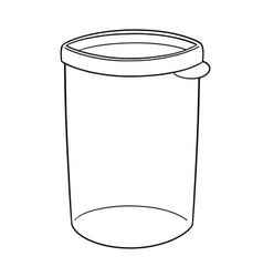 Set of plastic container Royalty Free Vector Image