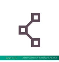 Allah and muhammad arabic letter icon logo Vector Image