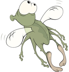 Green insect cartoon Royalty Free Vector Image