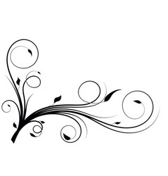 Flourish design element Royalty Free Vector Image