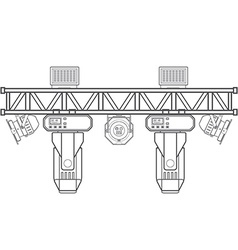 Stage lighting icons Royalty Free Vector Image
