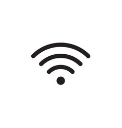 Flat line wifi wireless internet signal icon Vector Image