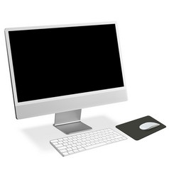 Cartoon desktop computer Royalty Free Vector Image