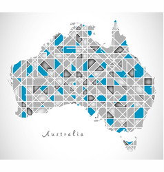 Australia map grey Royalty Free Vector Image - VectorStock