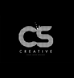 Cs c s swoosh letter logo design with modern Vector Image