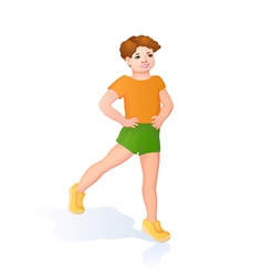 Cartoon playing boy Royalty Free Vector Image - VectorStock