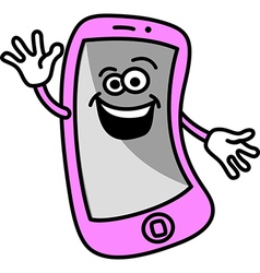 Smart phone cartoon Royalty Free Vector Image - VectorStock