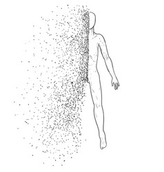 Human body icon outline Royalty Free Vector Image