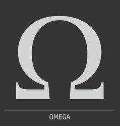 Omega Royalty Free Vector Image - VectorStock