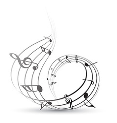 Music notes background Royalty Free Vector Image