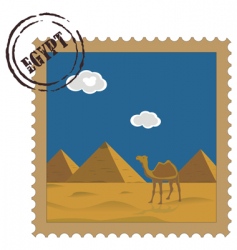 Landscape cairo cartoon sights Royalty Free Vector Image