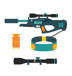 Laser tag game set banners Royalty Free Vector Image