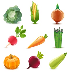 Set of vegetables Royalty Free Vector Image - VectorStock