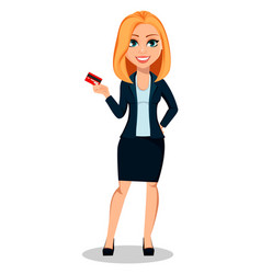 Business woman in office style clothes Royalty Free Vector
