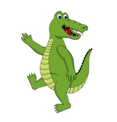 Crocodile cartoon Royalty Free Vector Image - VectorStock