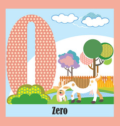 Number 0 of butterfly Royalty Free Vector Image