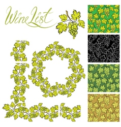 Grape square frame Royalty Free Vector Image - VectorStock