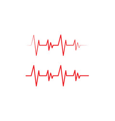 Heart pulse line Royalty Free Vector Image - VectorStock