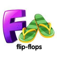 Things that start with the letter f Royalty Free Vector