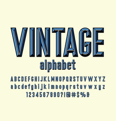 Chisel font Royalty Free Vector Image - VectorStock