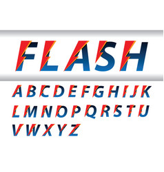 Flash card alphabet colored Royalty Free Vector Image