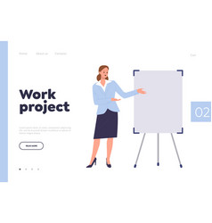 Female project manager Royalty Free Vector Image