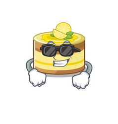 Super cool lemon character with design cartoon Vector Image