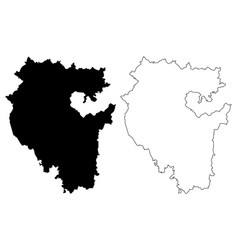 Ingushetia map Royalty Free Vector Image - VectorStock