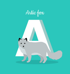 Animals alphabet letter - r Royalty Free Vector Image