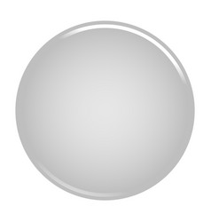 Gray glossy button blank icon square empty shape Vector Image