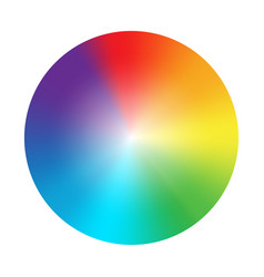 Round circle color palette gradient Royalty Free Vector