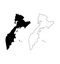 Sakha map Royalty Free Vector Image - VectorStock