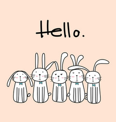 38 ways to say hello Royalty Free Vector Image