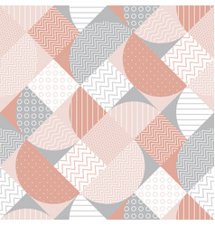Abstract geometric shapes color seamless pattern Vector Image