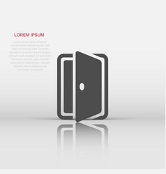 Opposite entrance and exit Royalty Free Vector Image