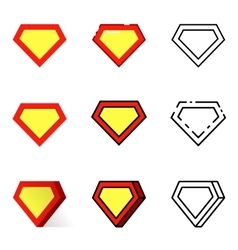 Superhero Chest for Your Logo Royalty Free Vector Image - VectorStock