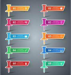 Infographic design list of 10 items Royalty Free Vector