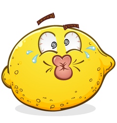 Funny lemon fruit cartoon Royalty Free Vector Image