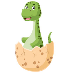 Cute dinosaur cartoon Royalty Free Vector Image