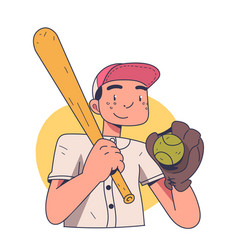 Young brother and sister waiting for a school bus Vector Image