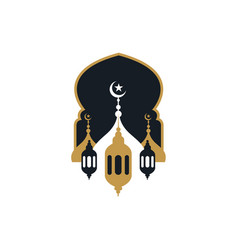 Masha allah round shape image Royalty Free Vector Image