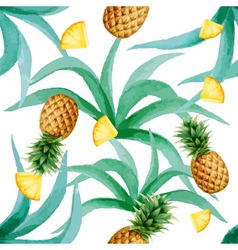 Pineapple pattern vector by Aliaksei - Image #1654586 - VectorStock
