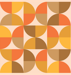 Mid century modern pattern geometric shapes Vector Image