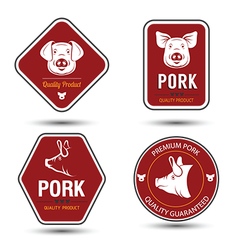 Pork label 2 Royalty Free Vector Image - VectorStock