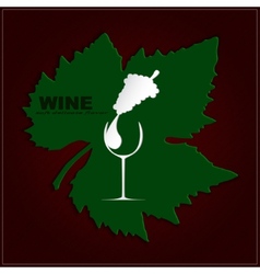 Glass wine with splash logo design Royalty Free Vector Image