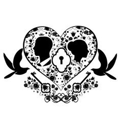 Doves with wedding rings 3 Royalty Free Vector Image