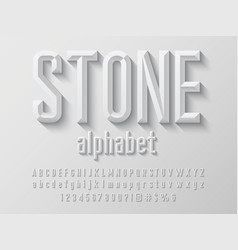 Chisel font Royalty Free Vector Image - VectorStock