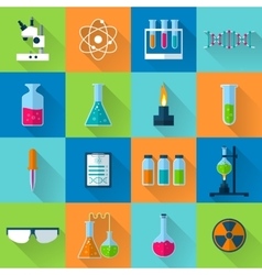 Isometric 3d chemical laboratory equipment Vector Image